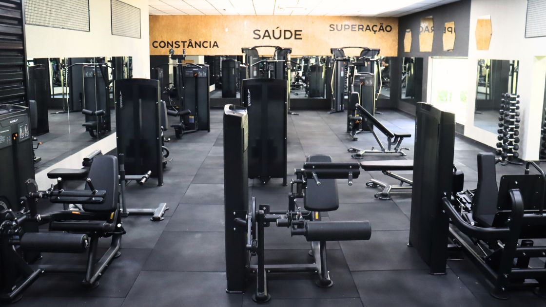 NOVA ACADEMIA DA AESJ CLUBE SANTA RITA EM SÃO JOSÉ DOS CAMPOS EQUIPADA ...